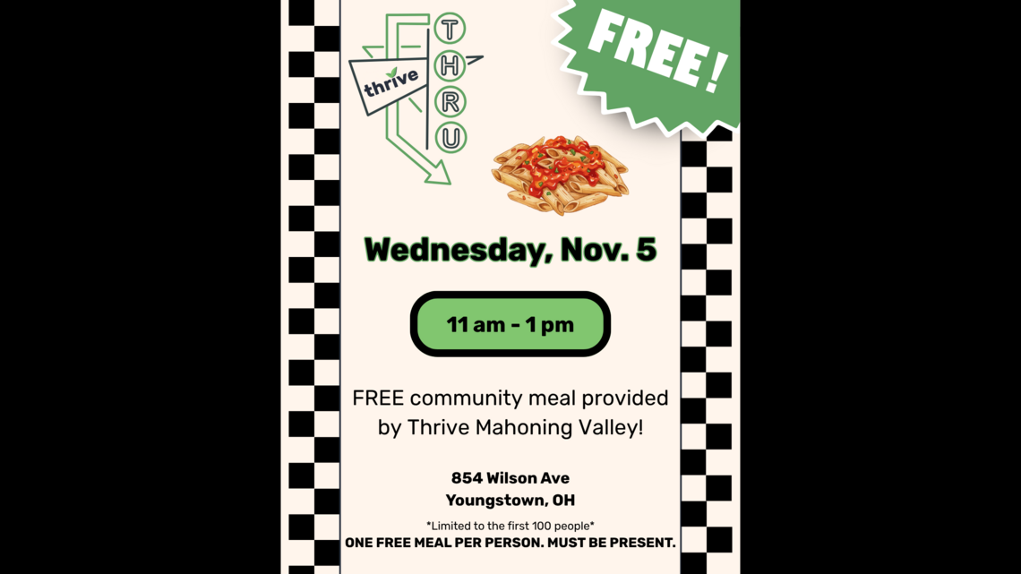 Thrive-Thru free meals expand in Youngstown, Ohio this fall | Mahoning ...